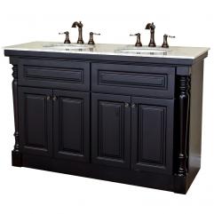 55 Inch Double Bath Vanity in Mahogany UVBH605522A55