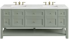 72 Inch Celadon Double Sink Farmhouse Bathroom Vanity | Unique Vanities
