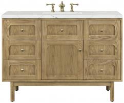 48 Inch Single Sink Bathroom Vanity in Light Natural Oak | Unique Vanities